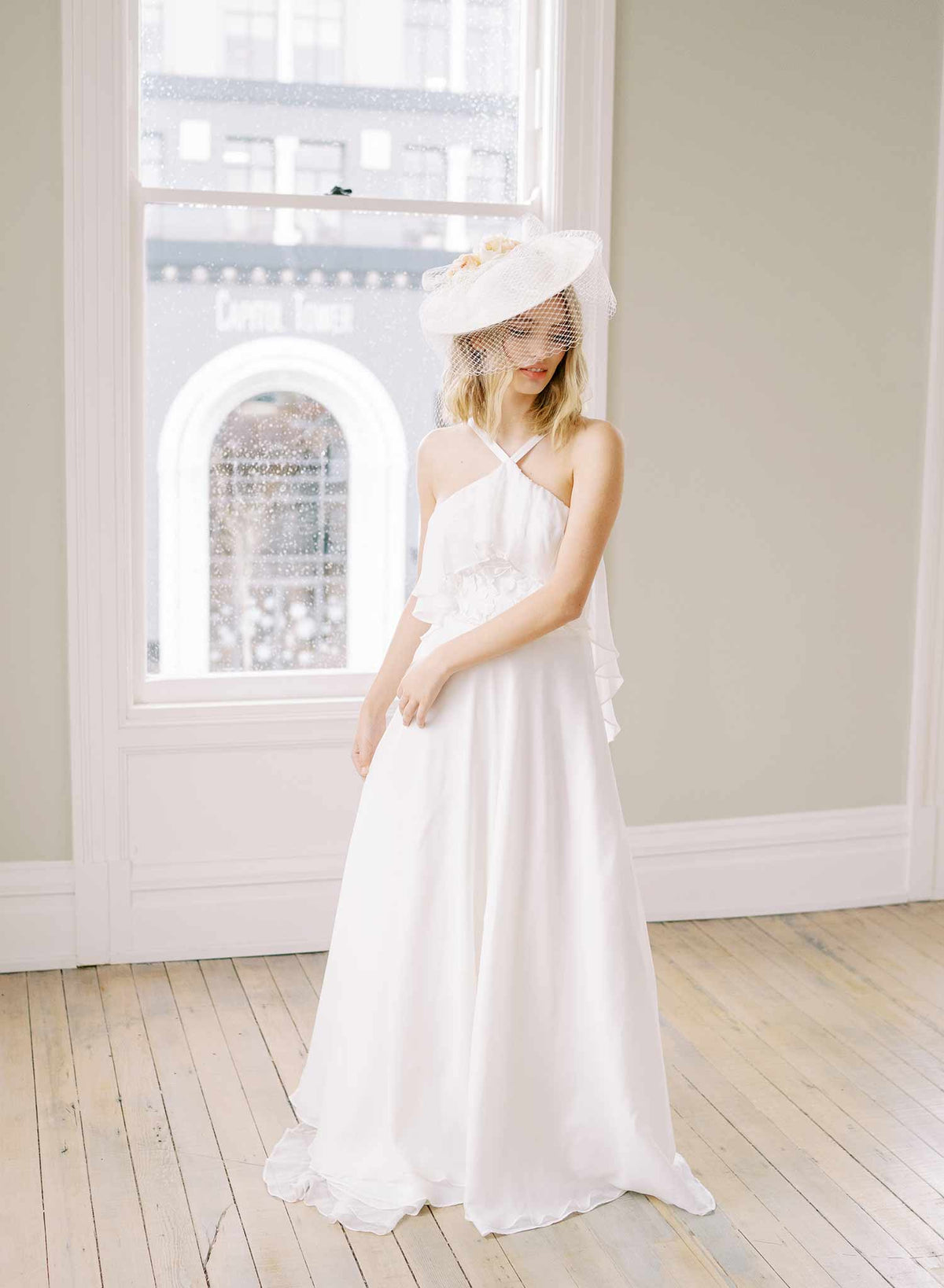 Small birdcage wedding hat - Vintage inspired bridal mini hat with veil ...