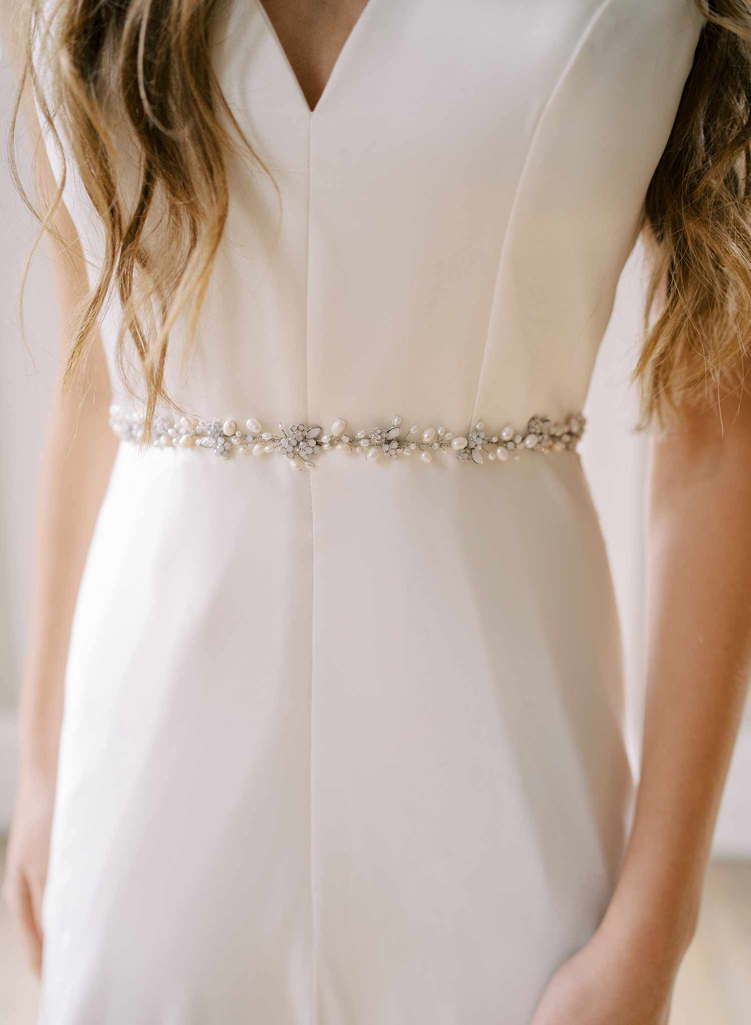 Bridal Sashes - Crystal sashes, silk flower sashes | Twigs & Honey ®, LLC