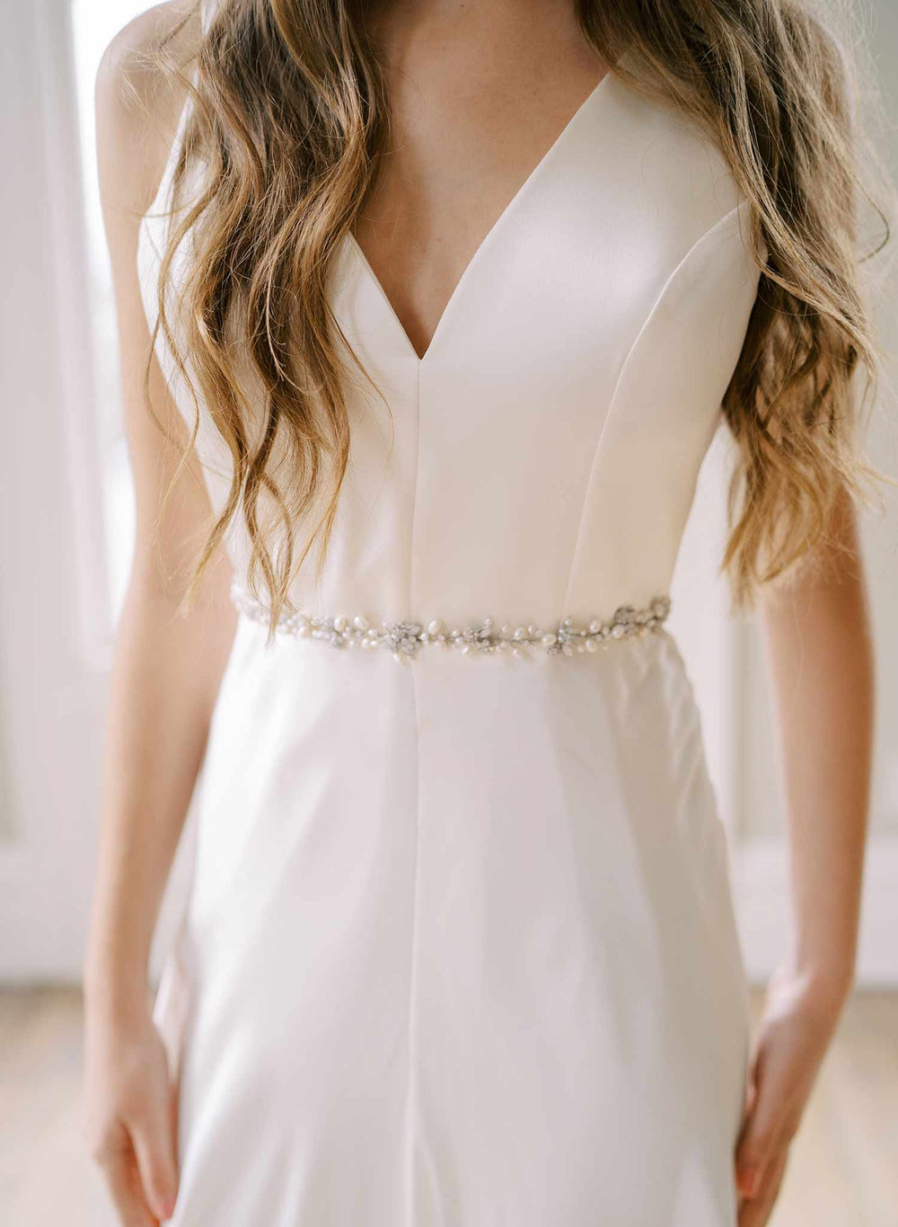 Bridal Sashes - Crystal sashes, silk flower sashes