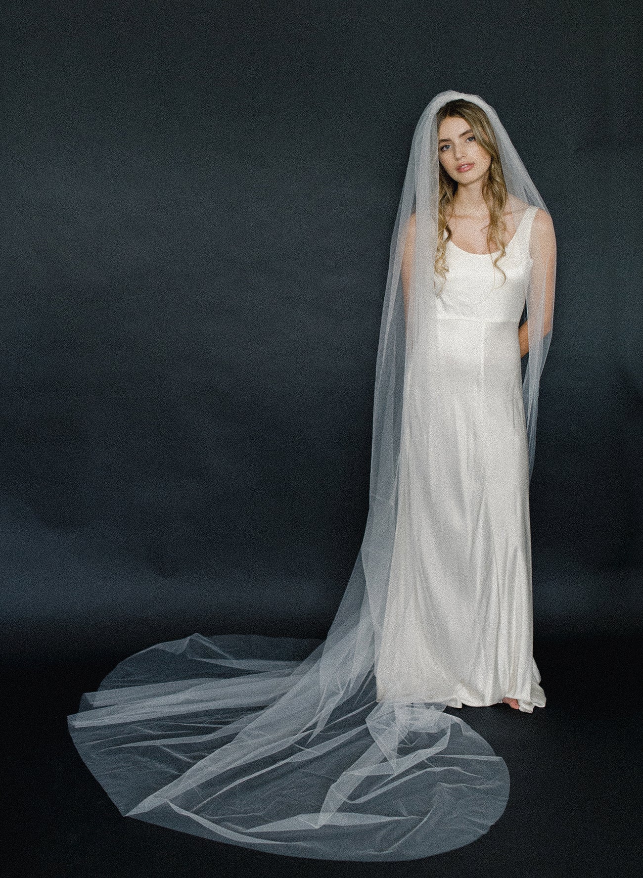 Cathedral, soft bridal train veil by Twigs & Honey - Whisper tulle ...