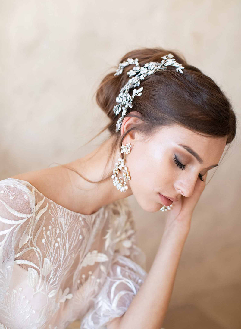 Earrings, Bridal earrings, Wedding Jewelry, Wedding Jewellery, pearls